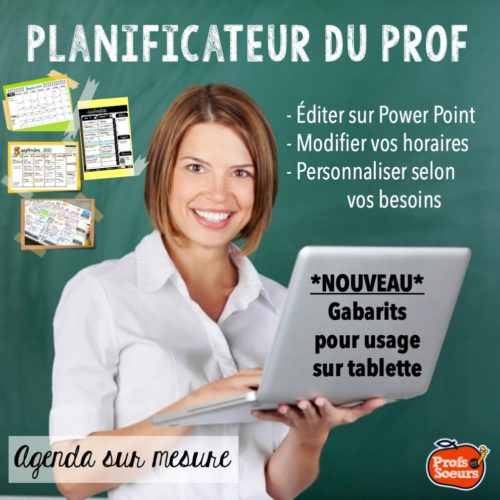 Planificateur de l'enseignant 2022-2023 - Profs & Soeurs