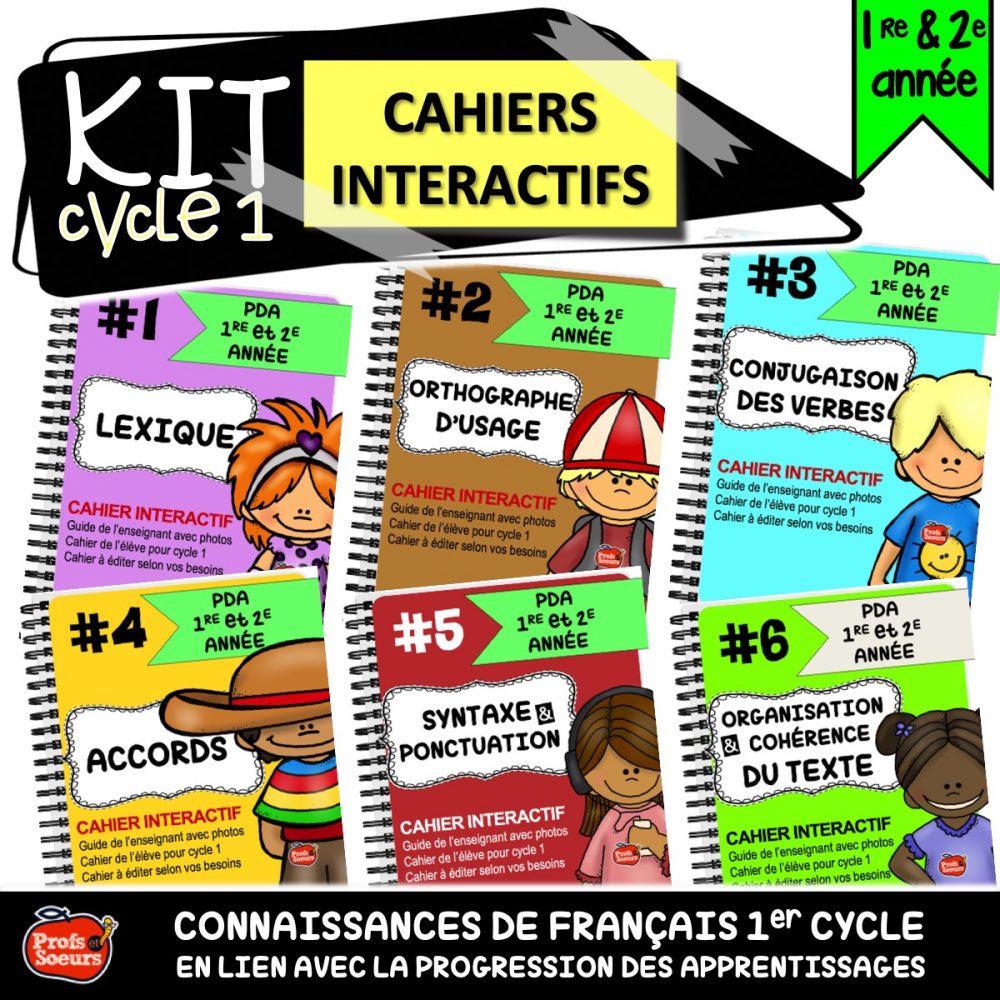 Cahier interactif de français pour le cycle 1 - Profs & Soeurs