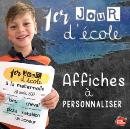 Premier jour d'école: activité d'écriture - Profs & Soeurs