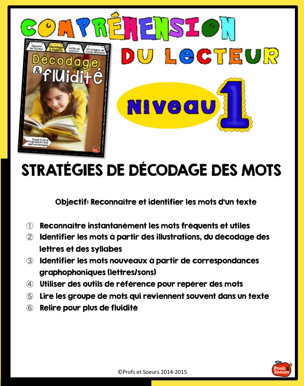 Stratégies de décodage, de fluidité et de lecture pour devenir un bon ...