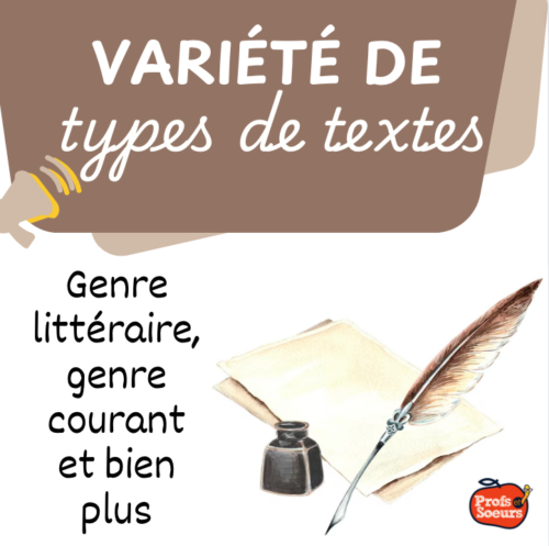 Lire une variété de types de textes - Profs & Soeurs