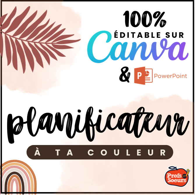 Planificateur de l'enseignant 2025-2026 - Profs & Soeurs